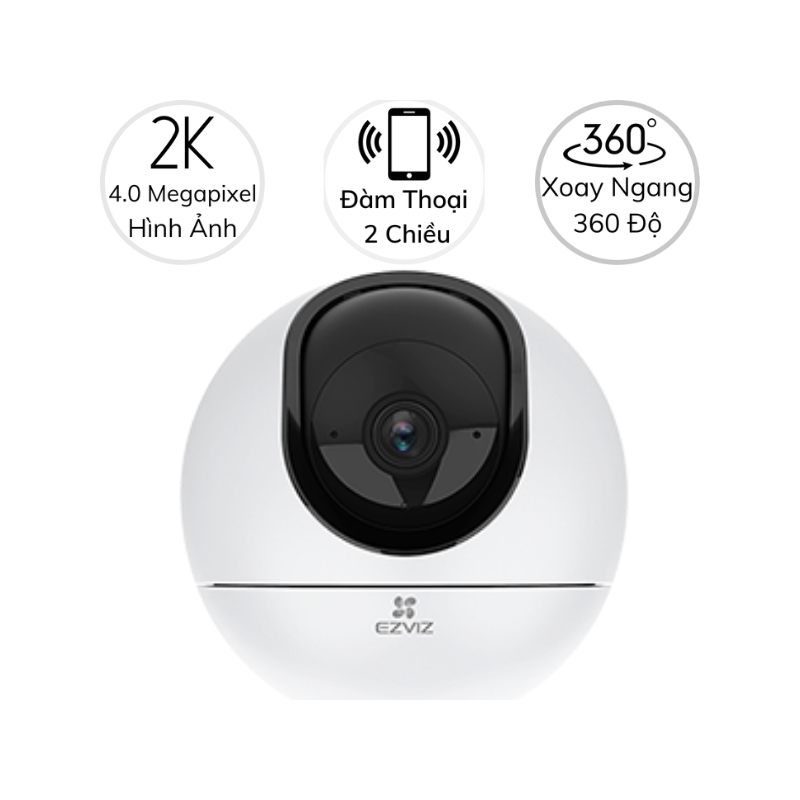 Camera Ezviz CS-C6 (4MP,W2) - C6 4MP P/T Wifi theo dõi chuyển động