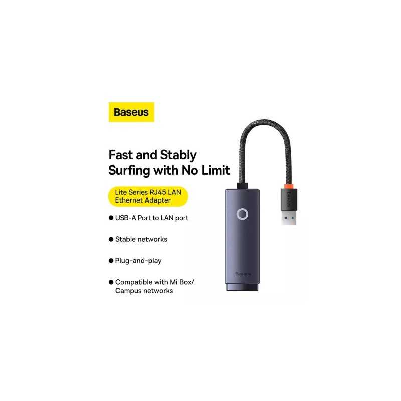 Baseus USB RJ45 Adapter 100Mbps/1000Mbps USB C to RJ45 LAN Port ...